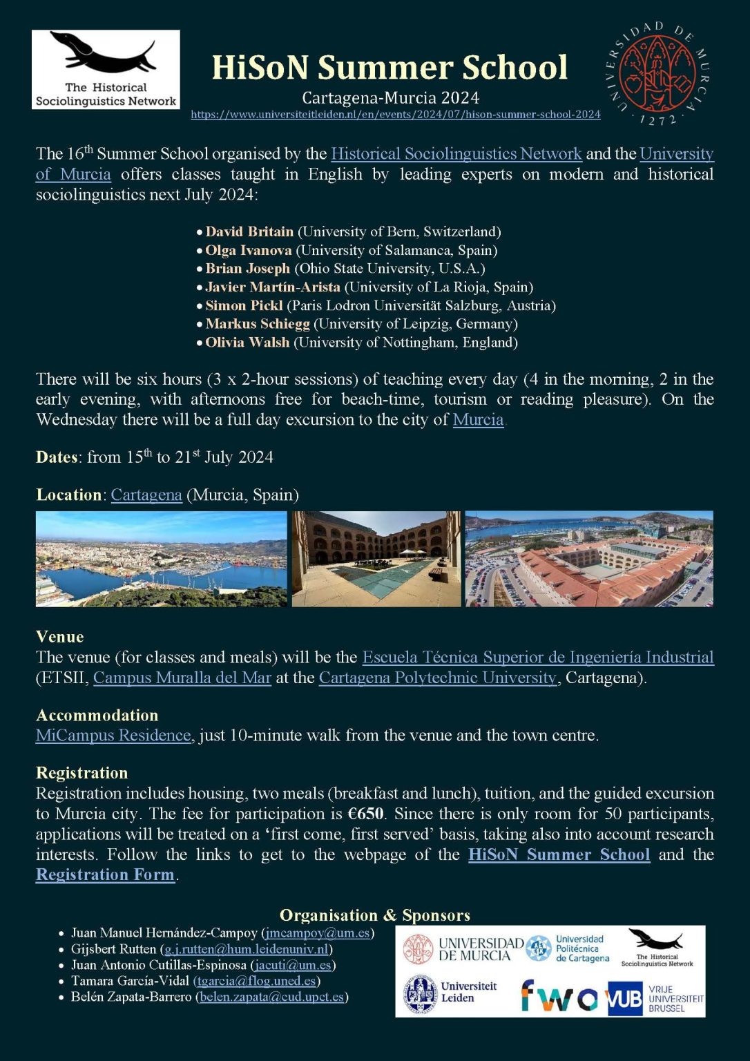 HiSoN Summer School (15-21 July 2024) – コトバと文化のフォーラム – Castlecliffe